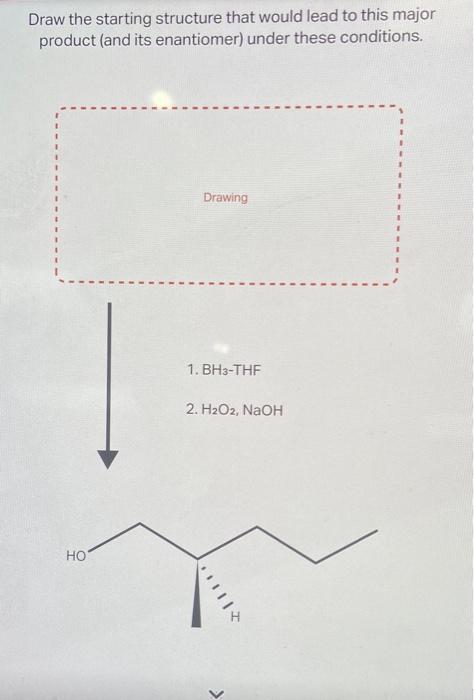 Solved Draw the starting structure that would lead to this | Chegg.com
