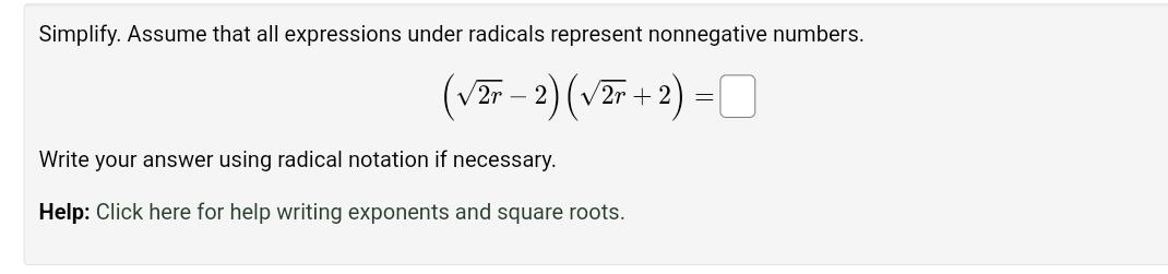 Solved Simplify. Assume that all expressions under radicals | Chegg.com