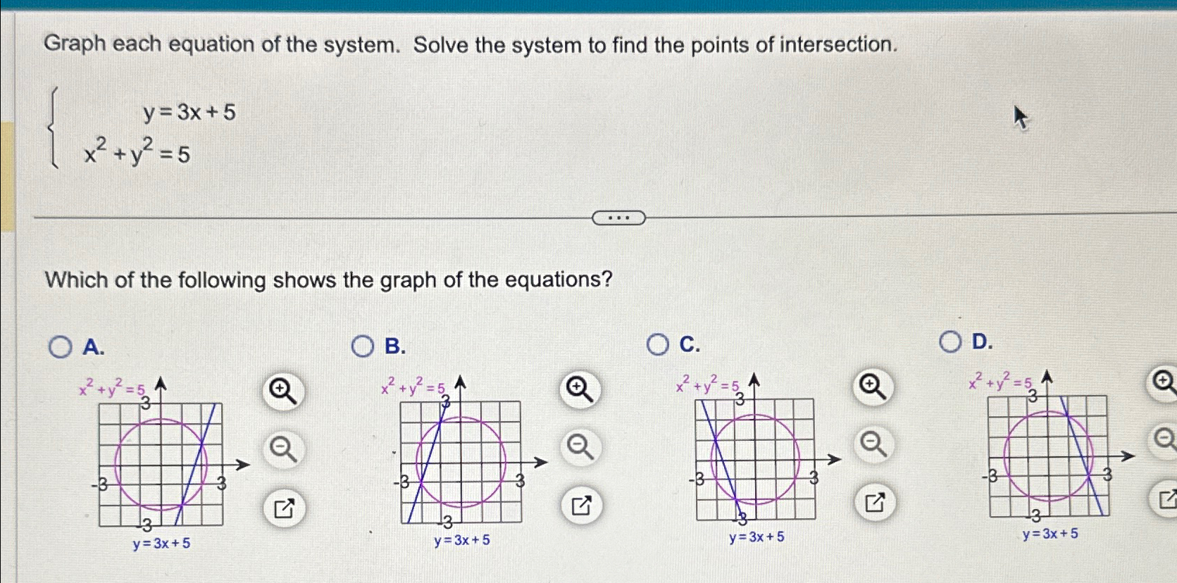Solved Graph each equation of the system. Solve the system | Chegg.com