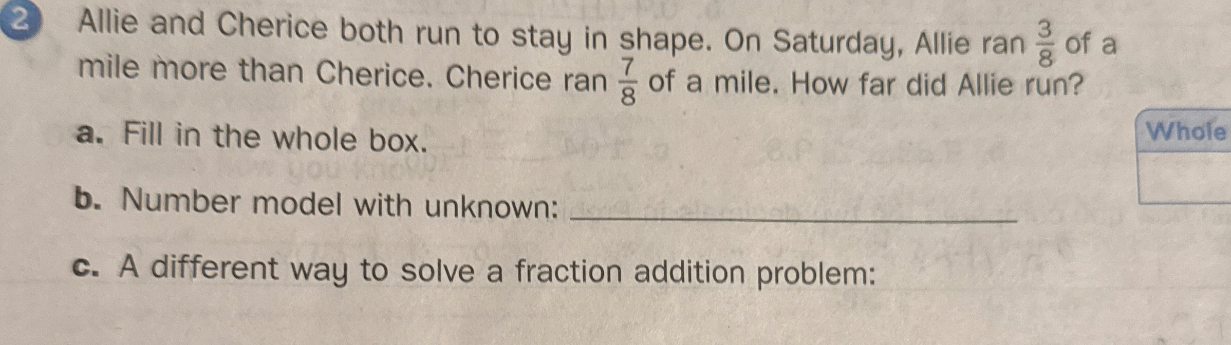 Solved (2) ﻿Allie and Cherice both run to stay in shape. On | Chegg.com