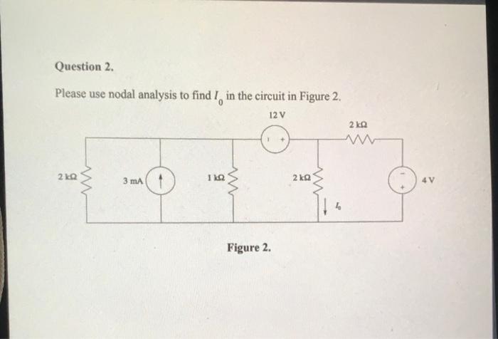 [Solved]: Please use nodal analysis to find In in the circu