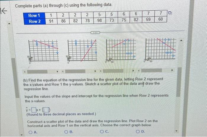 Complete parts (a) through (c) using the following | Chegg.com