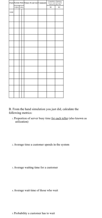 A. Consider a system with two servers in parallel who | Chegg.com