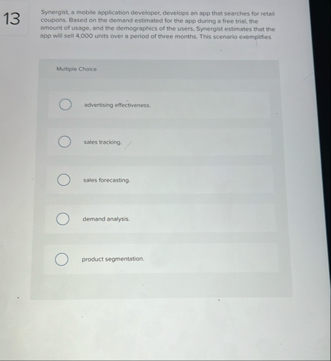 Solved 13Symergist, a mobile application developer, develops | Chegg.com