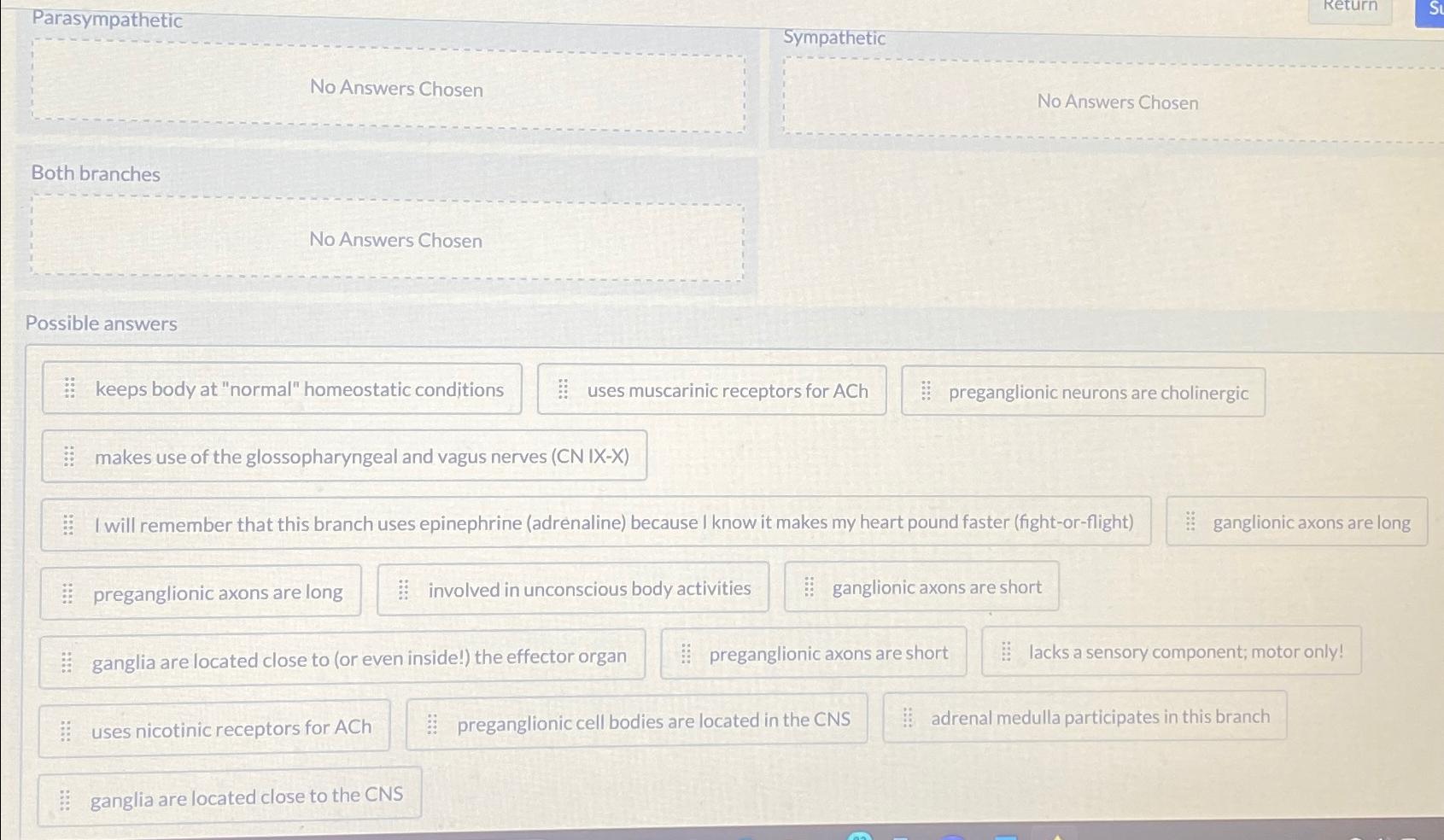 Solved Click and drag the statements below to sort them into | Chegg.com