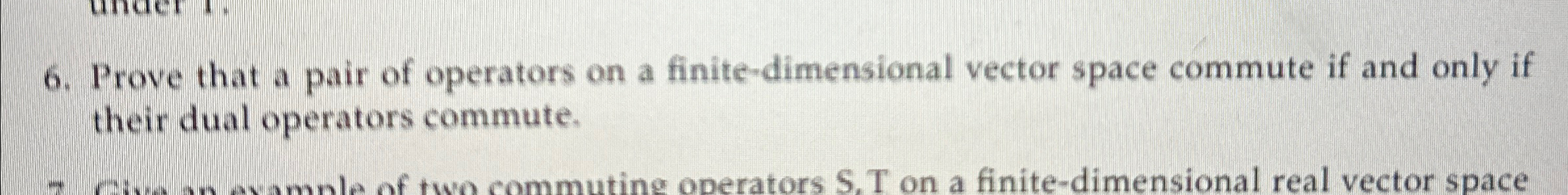 Solved Prove that a pair of operators on a | Chegg.com