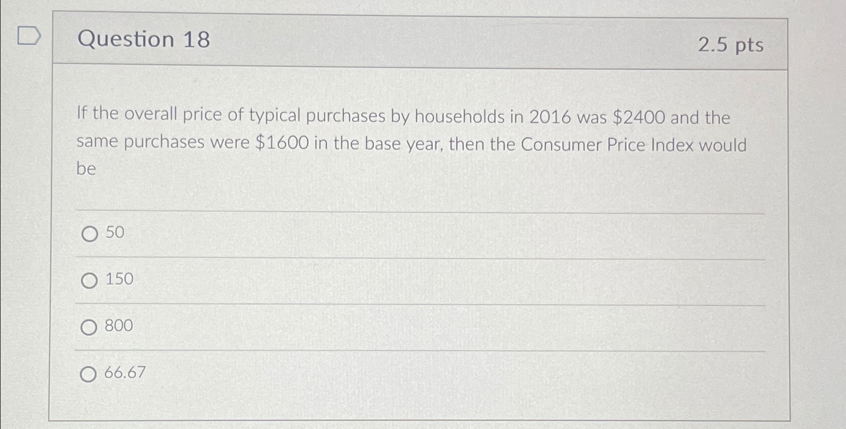 Solved Question 182.5ptsIf the overall price of typical | Chegg.com