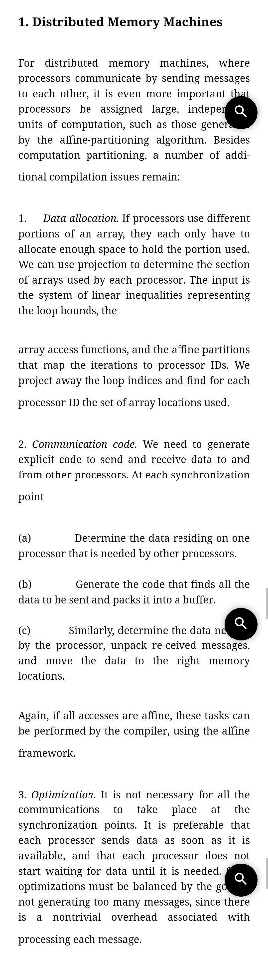 Solved 1. Distributed Memory Machines For distributed memory | Chegg.com