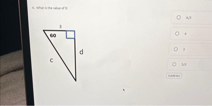 Solved 6. What is the value of D 63 6 3 33 | Chegg.com