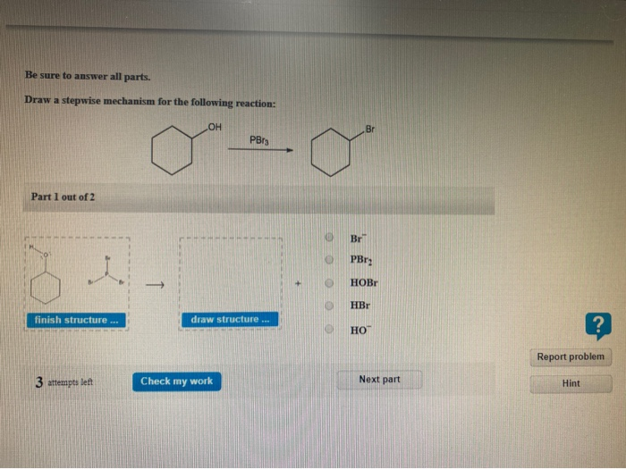 Solved Be sure to answer all parts. Draw a stepwise | Chegg.com