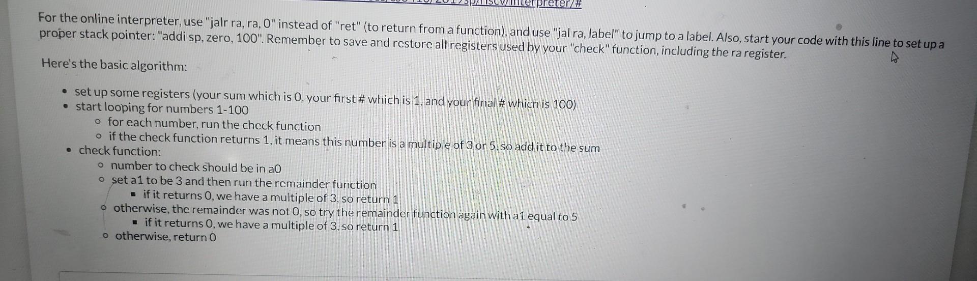 Solved Write a RISC-V solution to this problem: add up all | Chegg.com