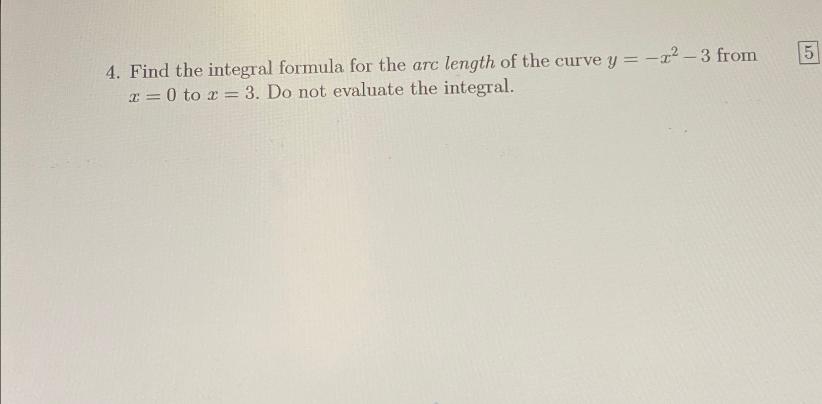 Solved Find the integral formula for the arc length of the | Chegg.com