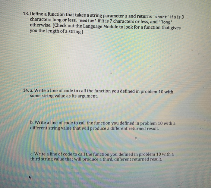 Solved 10. Define a function that adds 2 to a number. 11. | Chegg.com