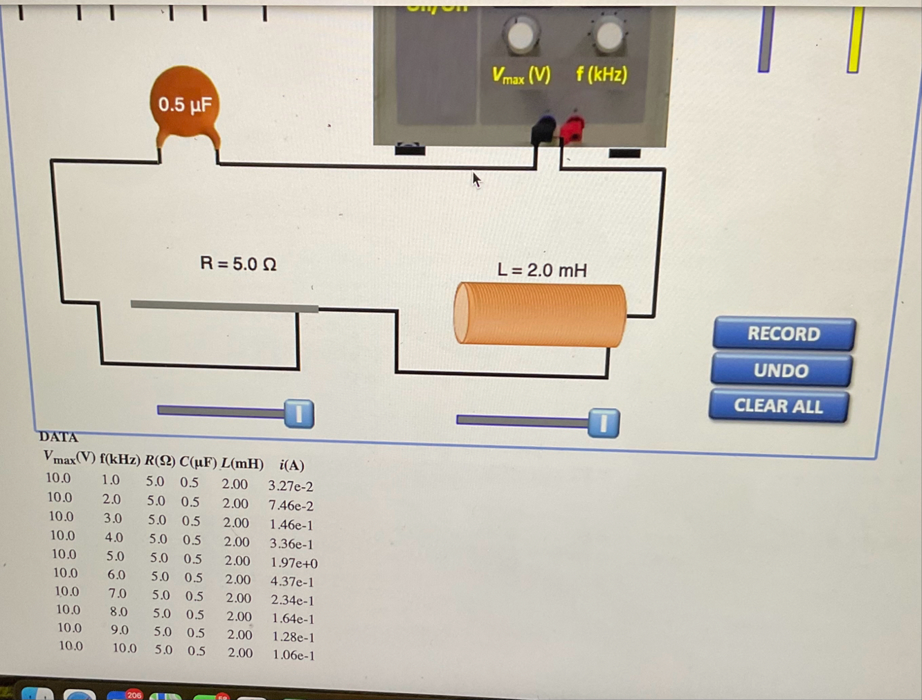 Solved Determine the natural frequency of the driven RLC | Chegg.com