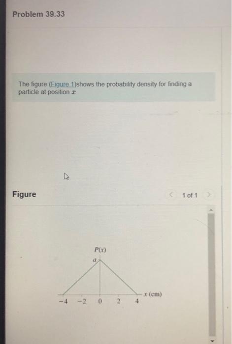 Solved The figure (Figure 1)shows the probability density | Chegg.com