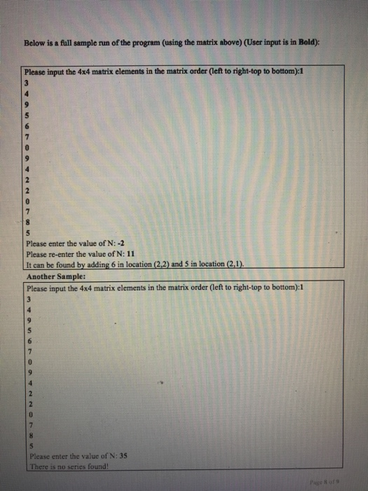 Question 3; Matris Application (30 Marks] Given a 4 x | Chegg.com