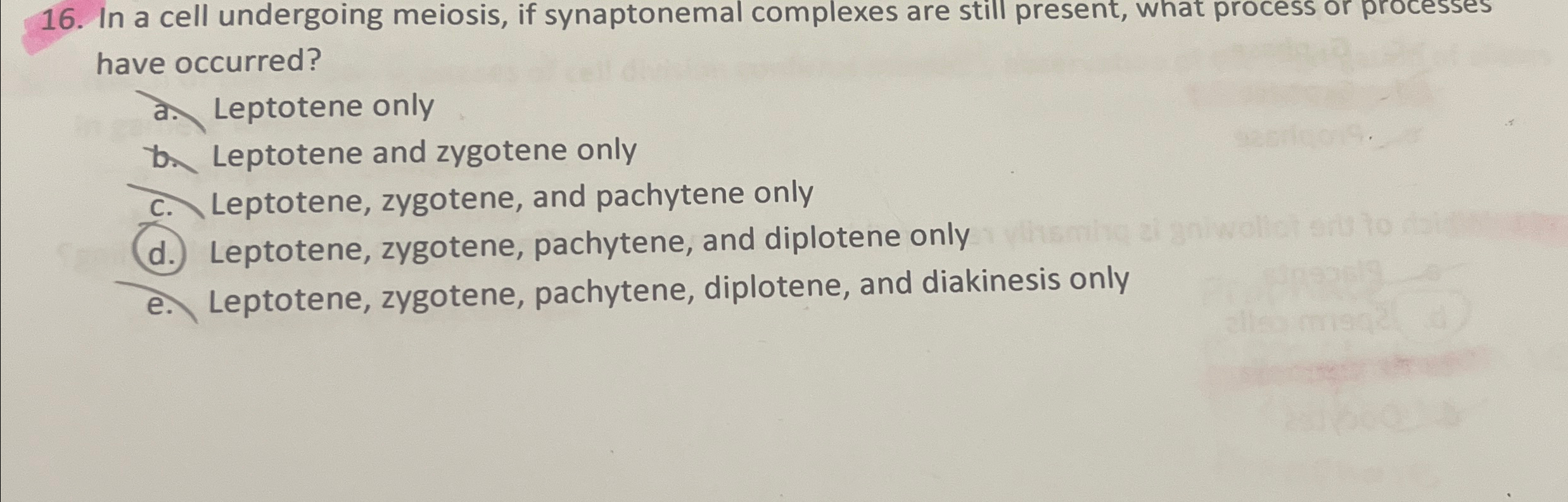 Solved In a cell undergoing meiosis, if synaptonemal | Chegg.com