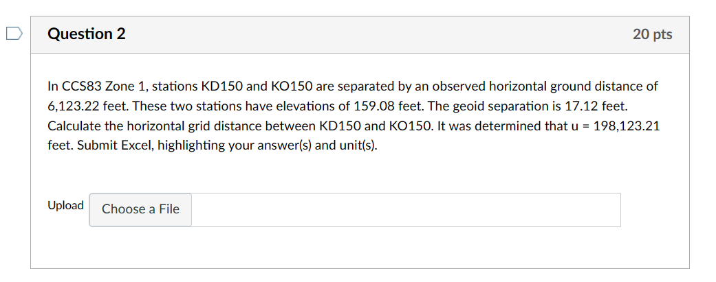 Solved Question 2In CCS83 ﻿Zone 1, ﻿stations KD150 ﻿and | Chegg.com