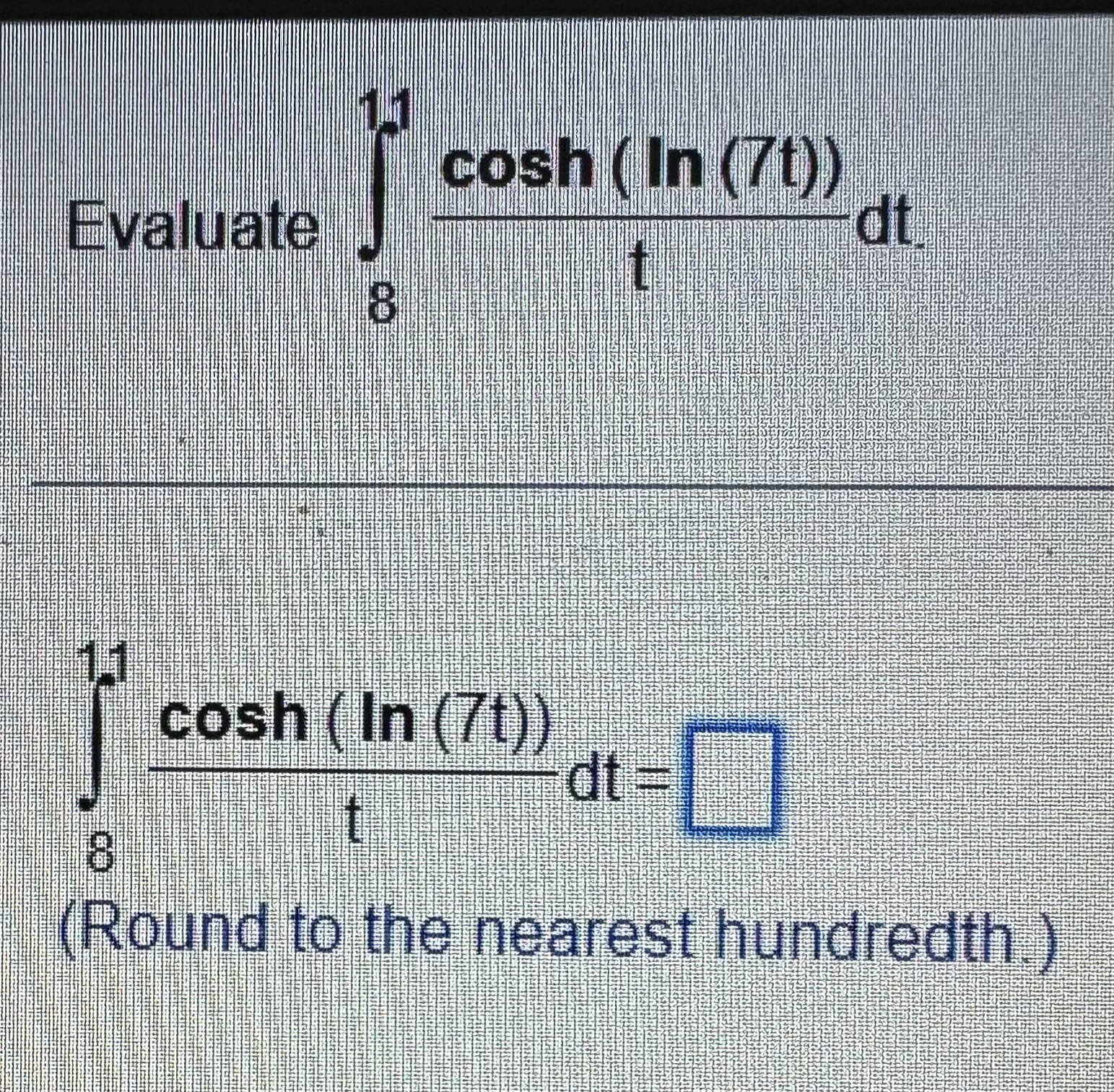 Solved Evaluate | Chegg.com