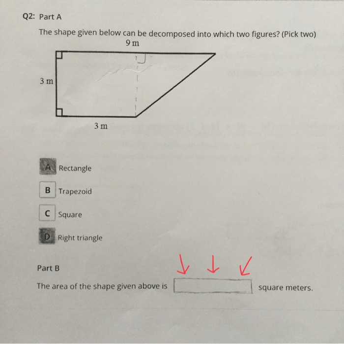 Solved Q2: Part A The shape given below can be decomposed | Chegg.com