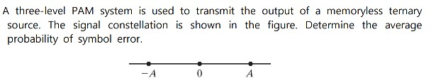 Solved A three-level PAM system is used to transmit the | Chegg.com