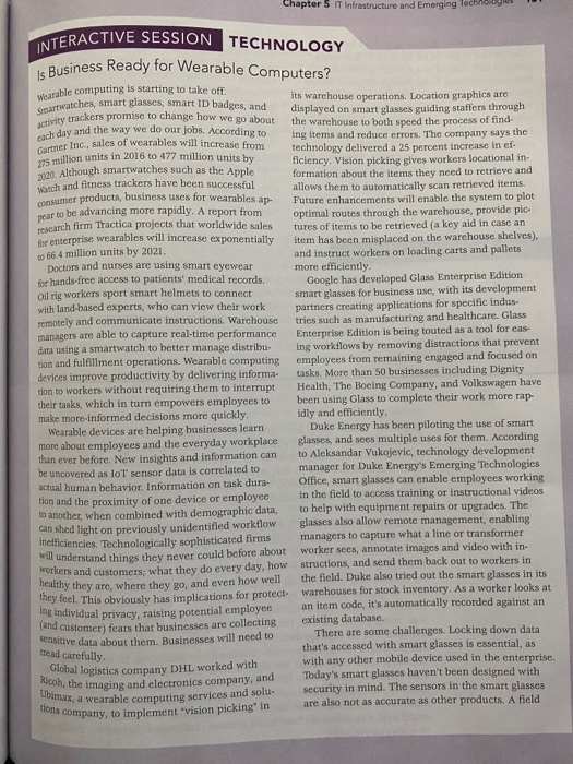 Solved Is INTERACTIVE SESSION TECHNOLOGY Business Ready for | Chegg.com