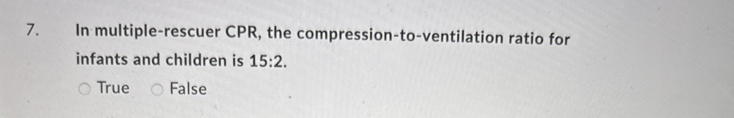 Solved In multiple-rescuer CPR, ﻿the | Chegg.com