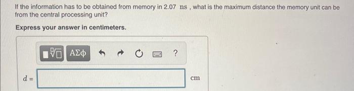 Solved An advanced computer sends information to its various | Chegg.com