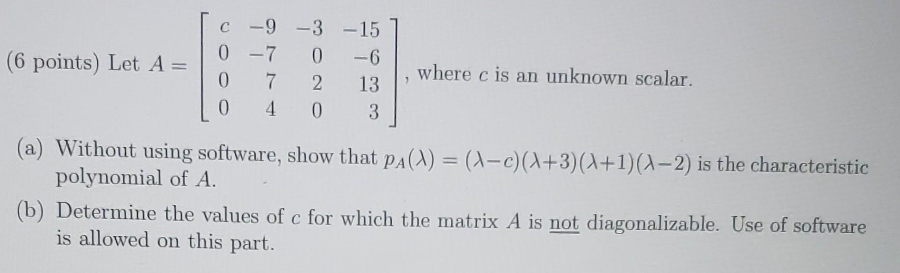 Solved linear algebra. you may use software to find RREF of | Chegg.com