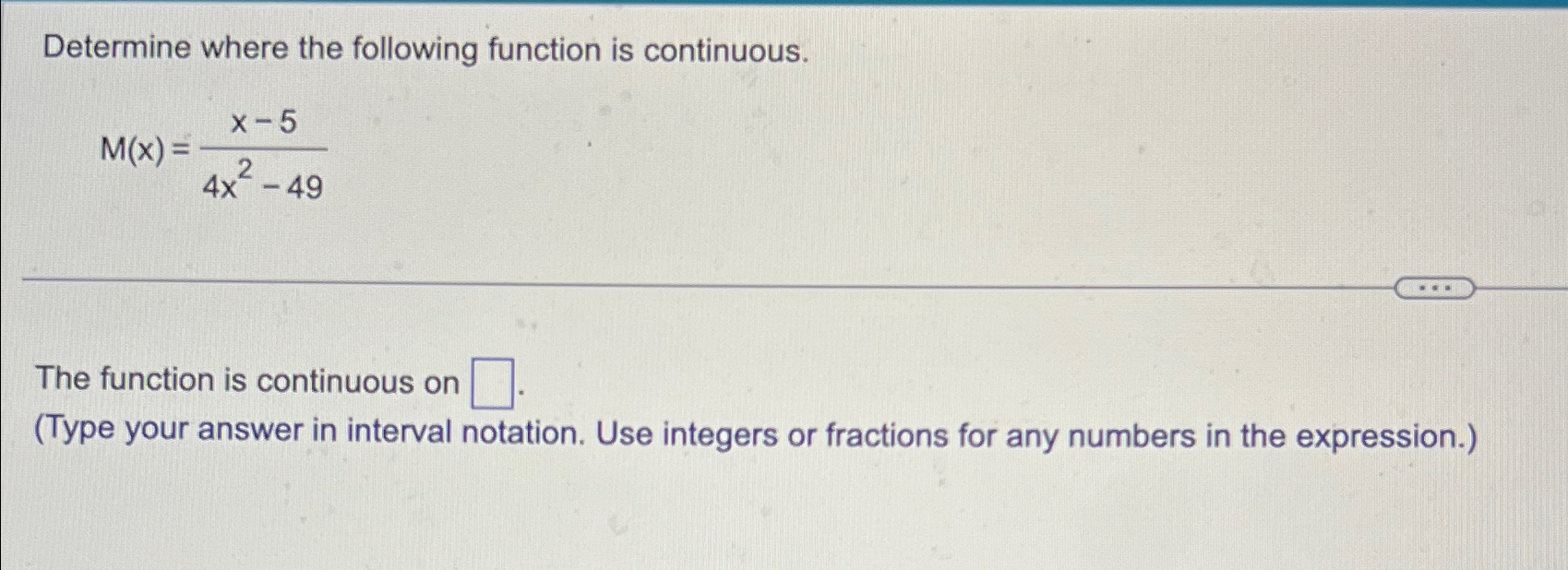 Solved Determine where the following function is | Chegg.com