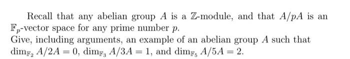 Solved This is an advanced math problem in module theory. | Chegg.com