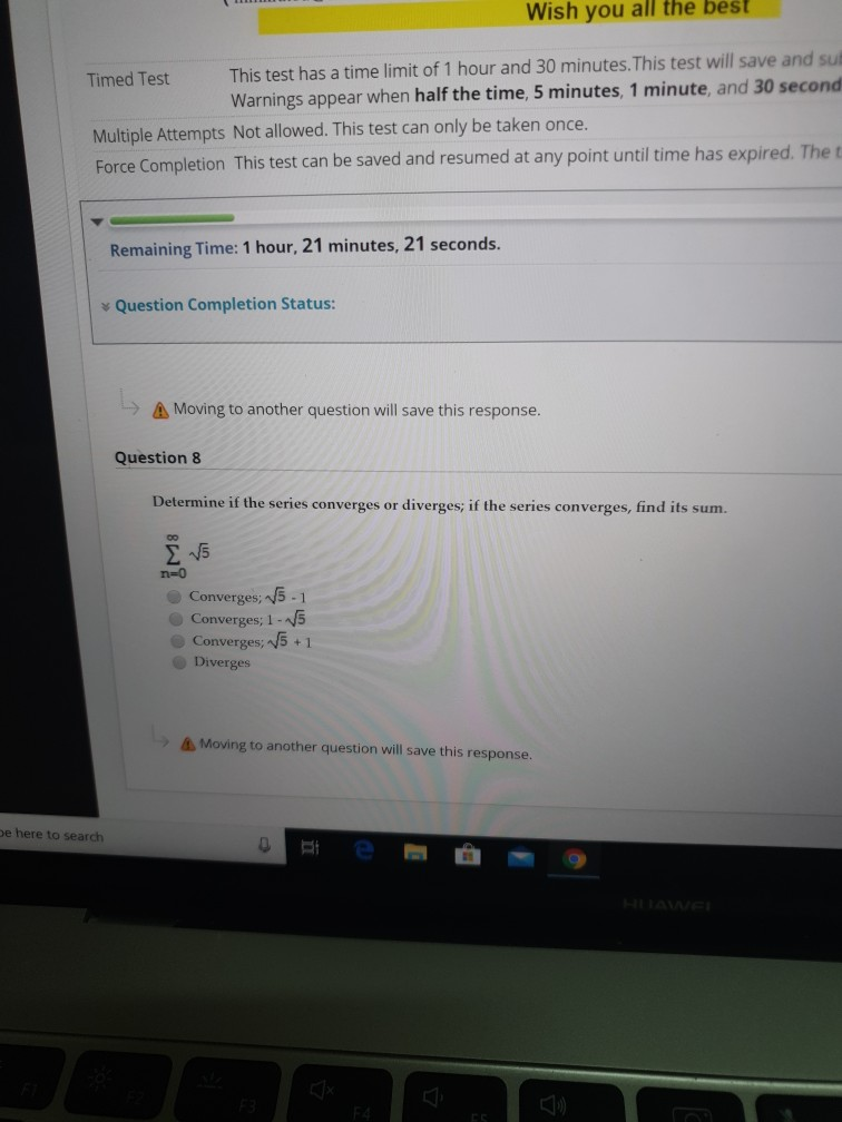 Solved Wish you all the best Timed Test This test has a time | Chegg.com