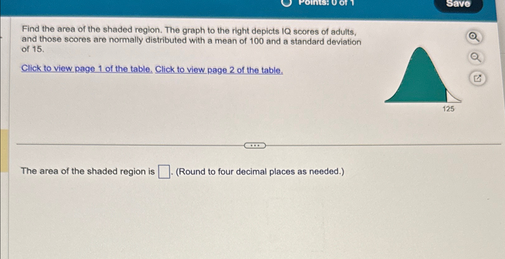 Solved Find the area of the shaded region. The graph to the | Chegg.com