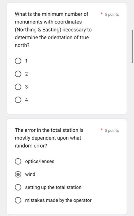 Solved What is the minimum number of 5 points monuments with | Chegg.com
