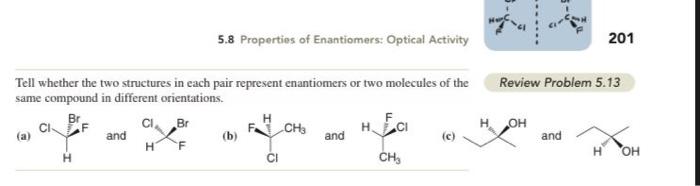Solved Tell whether the two structures in each pair | Chegg.com