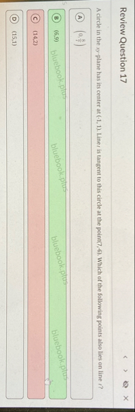 Solved Review Question 17A circle in the xy-plane has its | Chegg.com