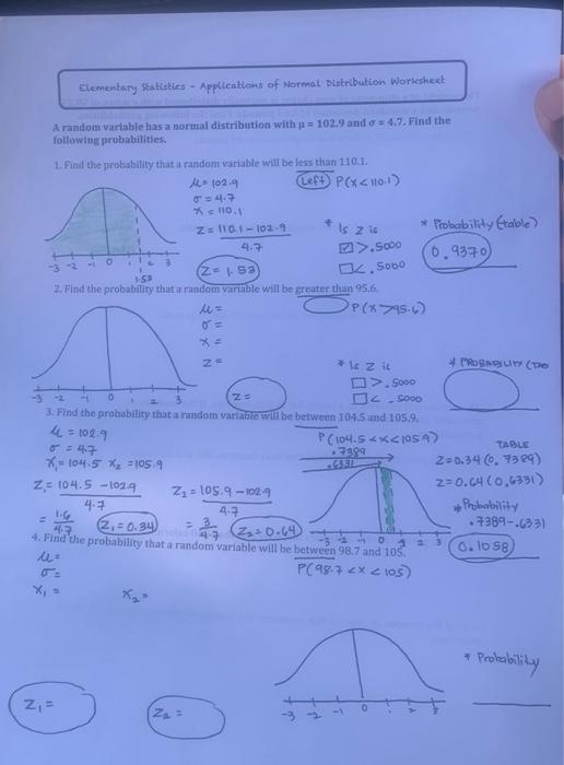 Solved A random variable has a normal distribution with | Chegg.com