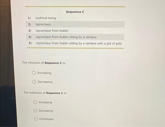 8. Differing Intension and Extension In a series of | Chegg.com