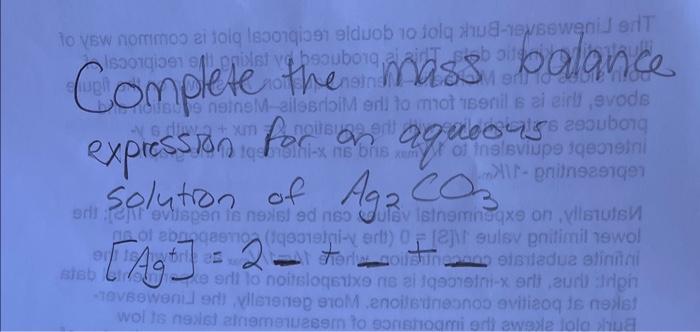 Solved Complete the mass ardance expressisin for an | Chegg.com