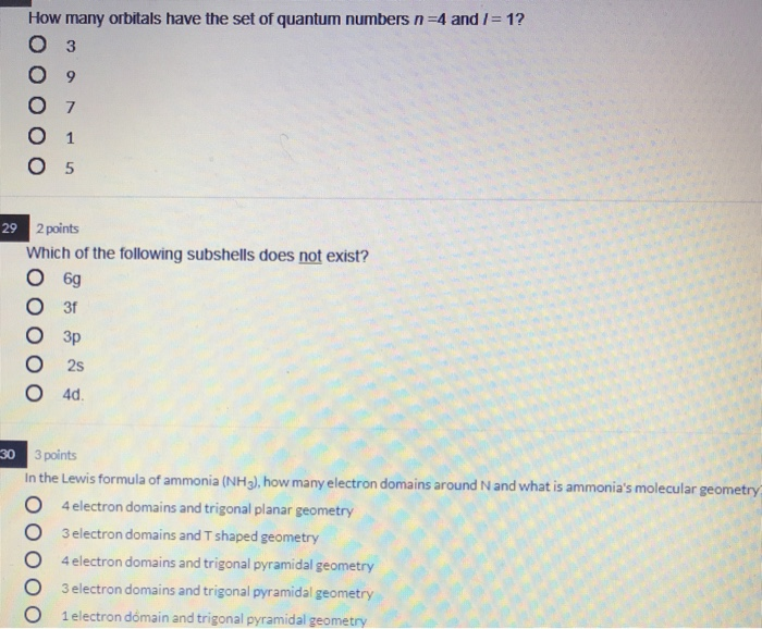 Solved How many orbitals have the set of quantum numbers n=4 | Chegg.com
