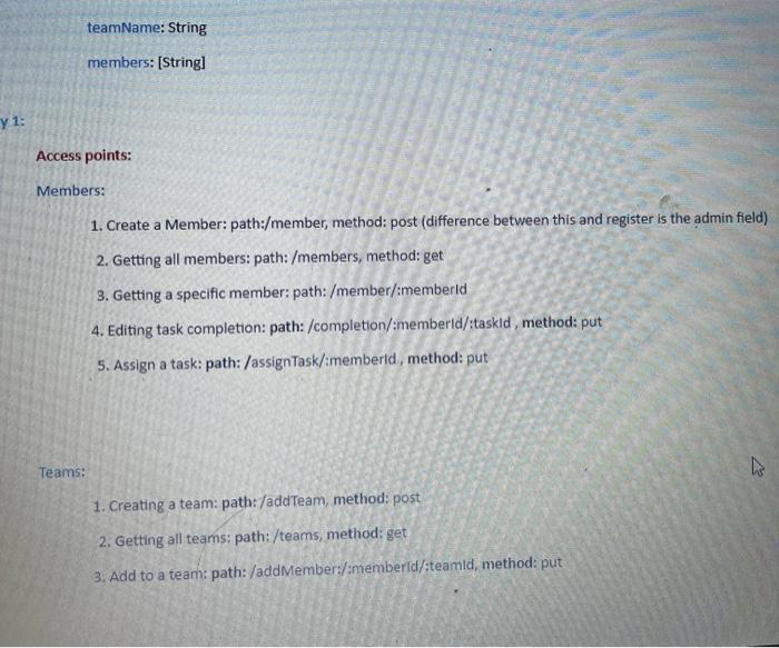 Database: teamCollab Collections: teams and members | Chegg.com
