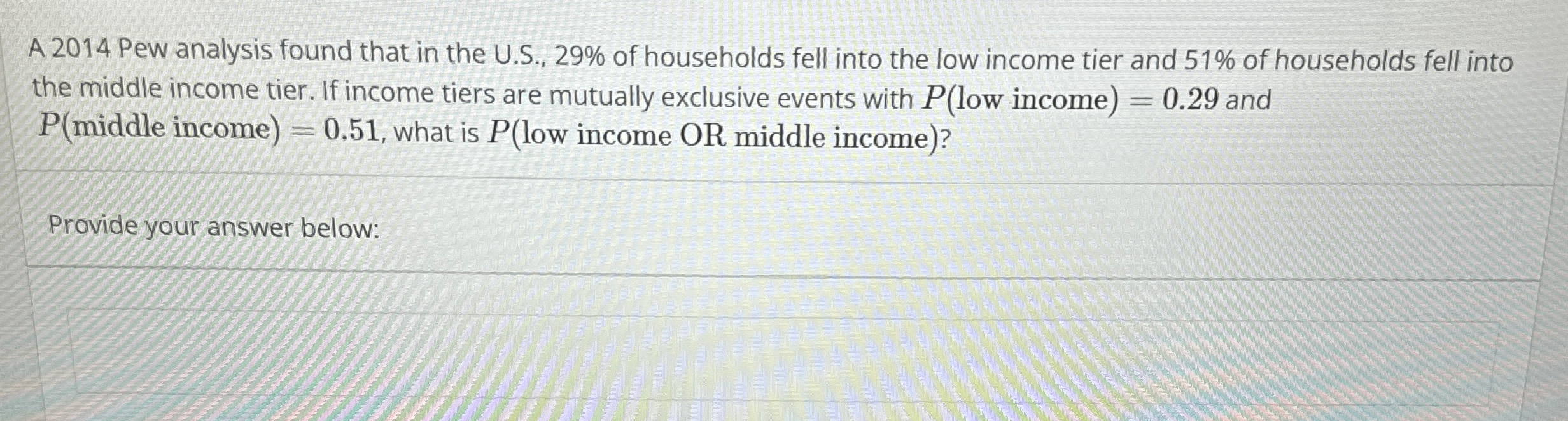 Solved A 2014 ﻿Pew analysis found that in the U.S., 29% ﻿of | Chegg.com