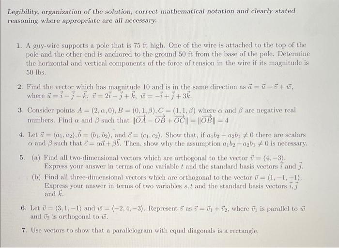Solved Legibility, organization of the solution, correct | Chegg.com