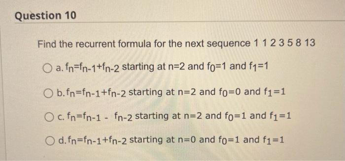 Solved Obtain the recurrence sequence for the even positive | Chegg.com