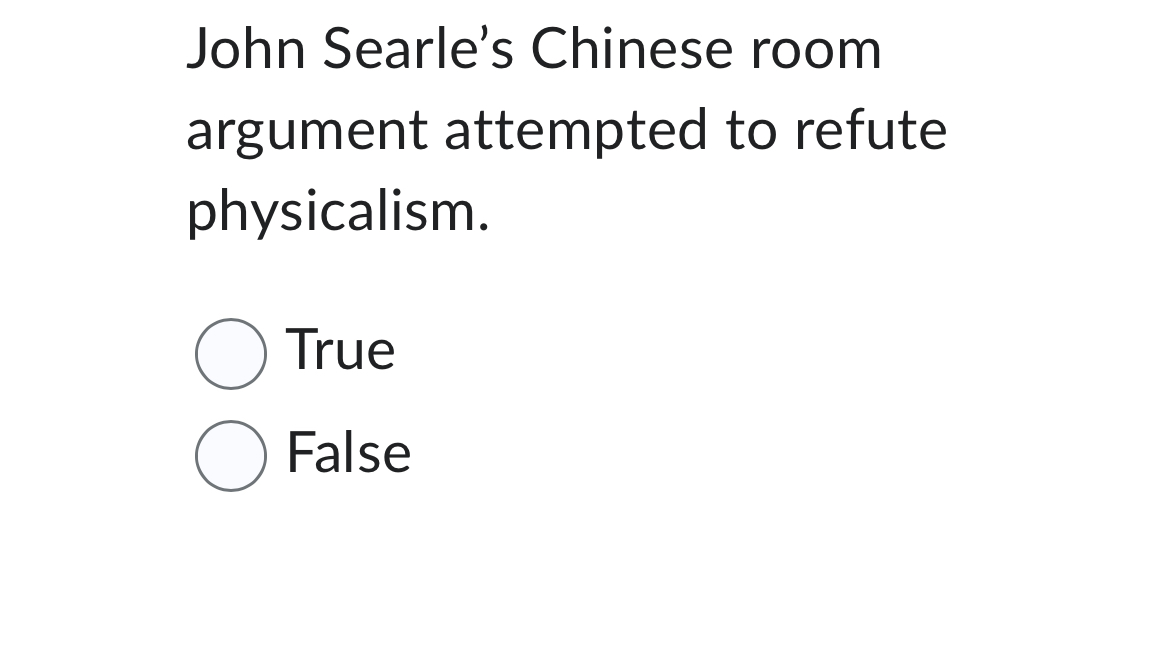 Solved John Searle's Chinese room argument attempted to | Chegg.com
