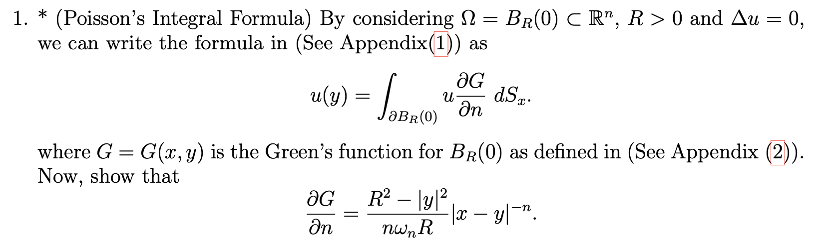 (Poisson's Integral Formula) ﻿By considering | Chegg.com