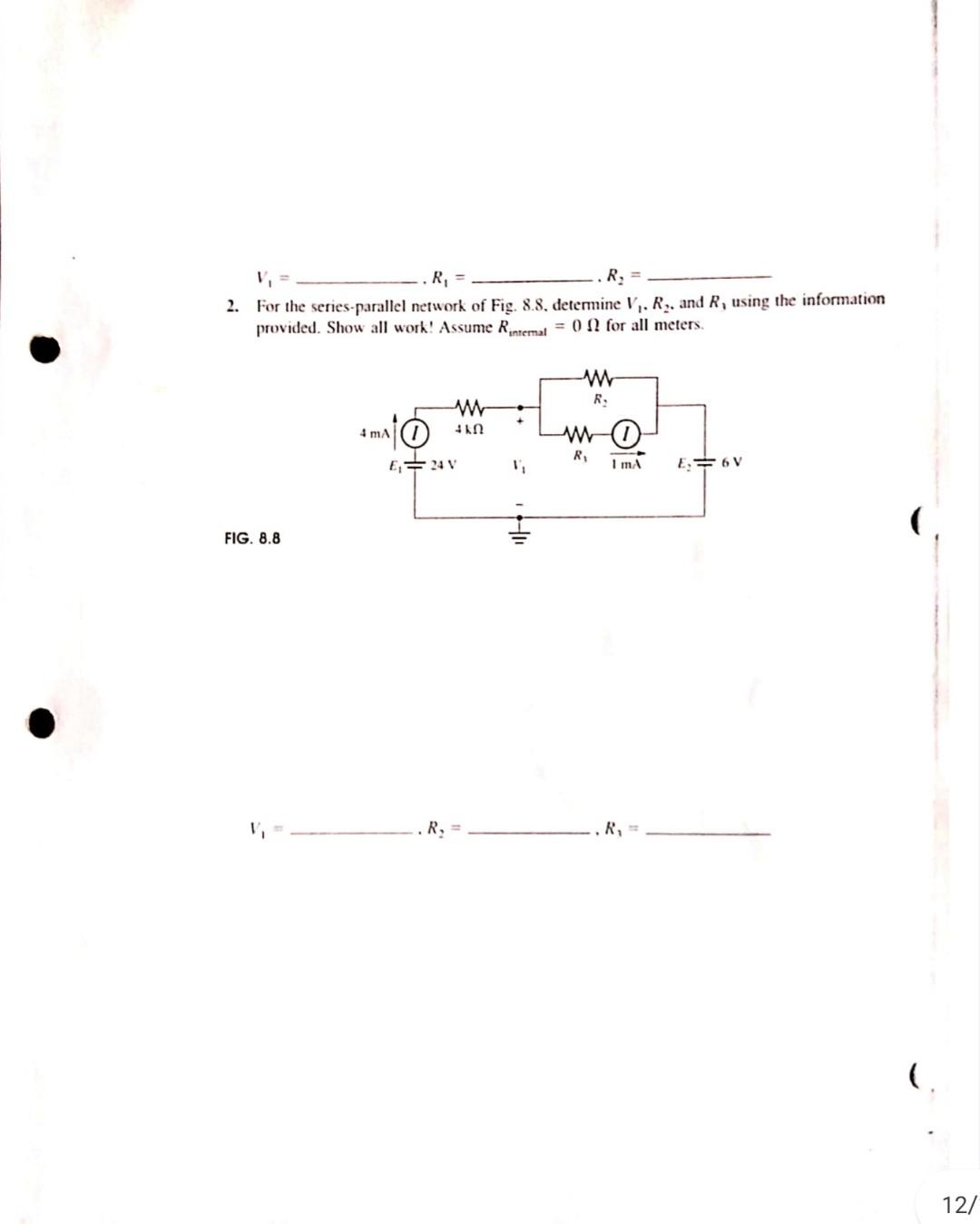 Solved Part 4 (a) Construct the network of Fig. 8.6. Insert | Chegg.com