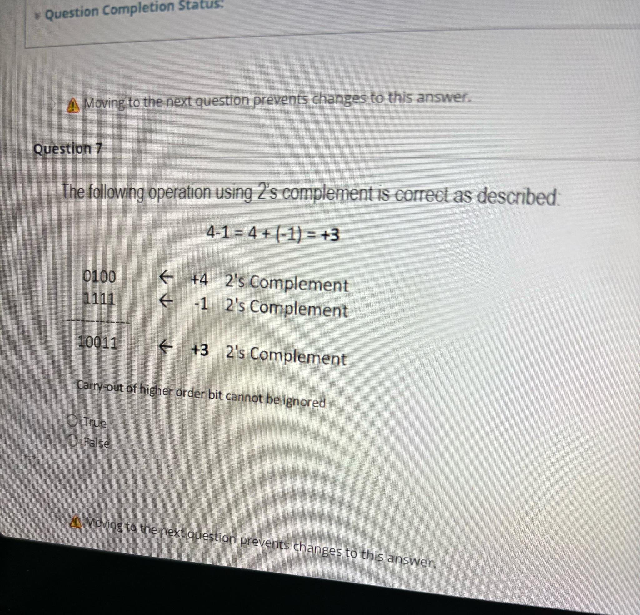 Solved Question Completion Status:Moving to the next | Chegg.com