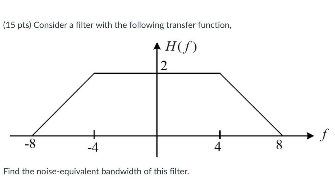Solved (15 pts) Consider a filter with the following | Chegg.com Solved (15 pts) Consider a filter with the following | Chegg.com