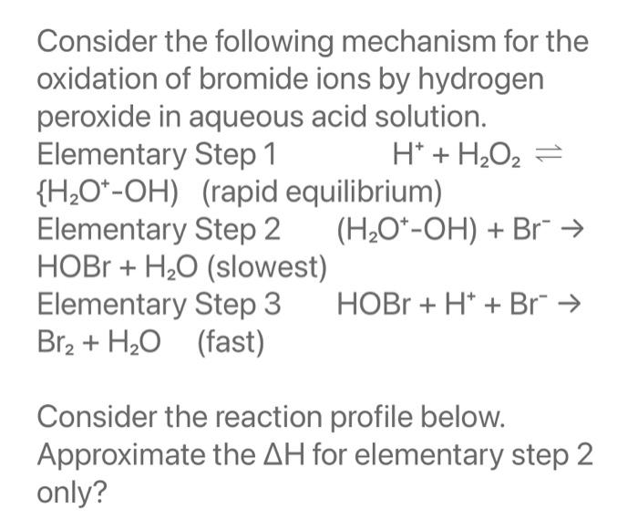 Solved Consider the following mechanism for the oxidation of | Chegg.com